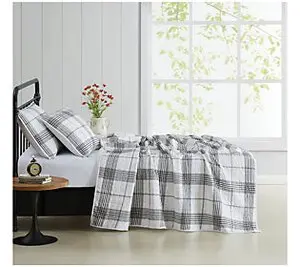 COTTAGE CLASSICS Cottage Plaid 3-piece Full/que En Quilt Set