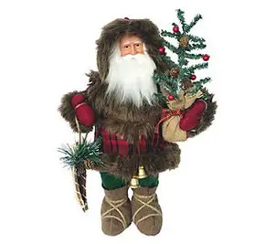 SANTA'S WORKSHOP Sw 15' Plaid Woodsman With Canoe - One-color