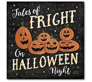 COURTSIDE MARKET Haunted Halloween Vi 16x16 Can Vas Wall Art - One-color