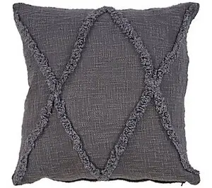 OX BAY TRADING CO. Ox Bay Diamond Tufted Large Throw Pillow - One-color