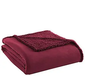 SHAVEL Micro Flannel Sherpa Full/queen Blanket - One-color