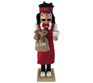 SANTA'S WORKSHOP 14' Barista Nutcracker By - One-color