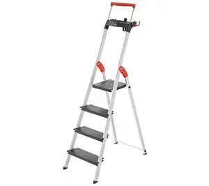 HAILO-WERK 4-step Aluminum Ladder - One-color