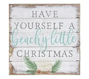 SINCERE SURROUNDINGS Beachy Little Christmas Pallet Petite - One-color