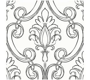 NEXTWALL Sketched Damask Peel And Stick Wallpap Er Roll - One-color