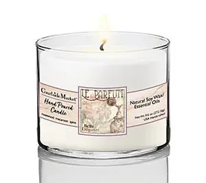 COURTSIDE MARKET Floral Perfume Circular Candle Glass 9.6 Oz - One-color