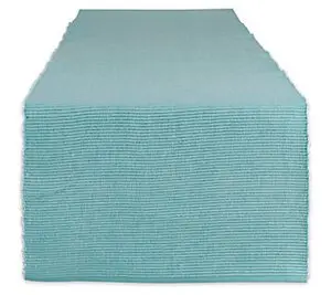DESIGN IMPORTS 2-tone Ribbed Table Runner 13' X 108 - One-color