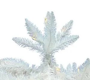 VICKERMAN 6' Sparkle White Pencil Tree By