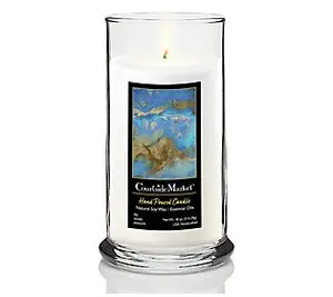 COURTSIDE MARKET Cobalt Sea Status Candle Glass 18 Oz - One-color