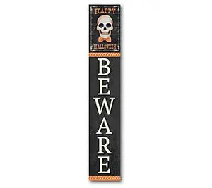COURTSIDE MARKET Halloween Vintage Sign 7x40 Pa Nel - One-color