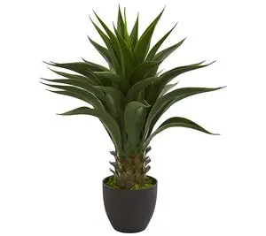 NEARLY NATURAL 28' Agave Artificial Plant By - One-color