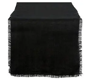DESIGN IMPORTS Burlap Solid Table Runner 15' X 4