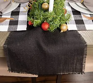 DESIGN IMPORTS Burlap Solid Table Runner 15' X 4