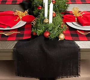 DESIGN IMPORTS Burlap Solid Table Runner 15' X 4