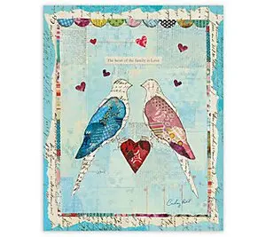 COURTSIDE MARKET Love Birds 16x20 Canvas Wall A Rt - One-color