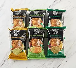 WICKED CRISPS 4oz Veggie Delight Baked Chip Sampler