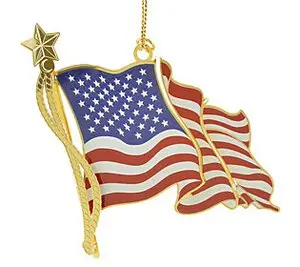 BEACON DESIGN American Flag Ornament By - One-color