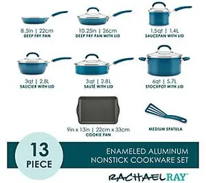 RACHAEL RAY Create Delicious 13-pc Nonstick Coo Kware Set