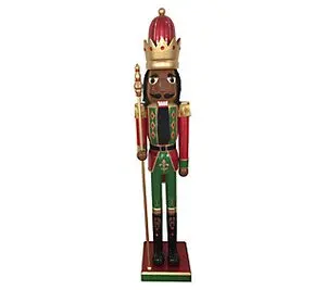 SANTA'S WORKSHOP 60' Bejeweled King Nutcracker Santa's Worksh Op - One-color