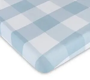 ELY'S & CO. Ultra Soft Jersey Cotton Gingham Cr Ib Sheet