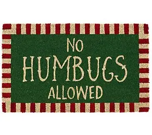 DESIGN IMPORTS No Humbugs Doormat - One-color