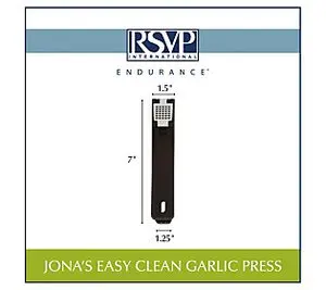 RSVP Jona's Easy Clean Garlic Press