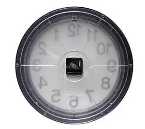 INFINITY Instruments Onyx Black Modern 15' Wall Clock