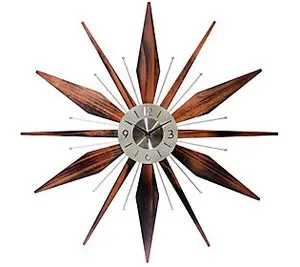 INFINITY Instruments Utopia 30' Mid-century Mod Ern Clock - One-color