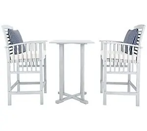 SAFAVIEH Pate 3-pc Bar Table Bistro Set By - One-color