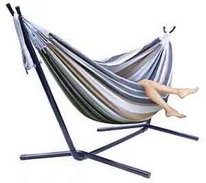 SORBUS Double Hammock With Steel Stand - One-color