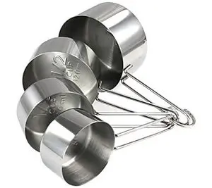 MARTHA STEWART Stainless Steel Measuring Cups - Silver