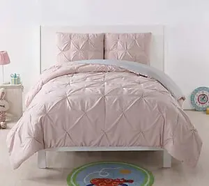 MY WORLD Pleated Solid Comforter Sets Full/quee N Comforter Se - One-color