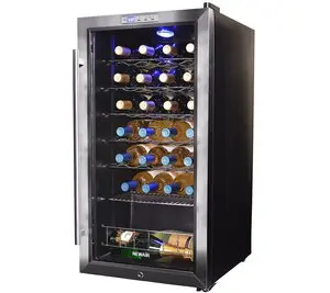 NEWAIR 27-bottle Stainless Steel Wine Cooler - Silver