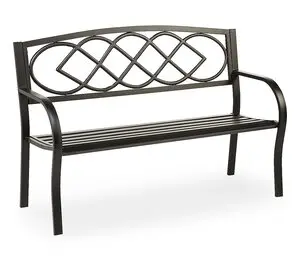 PLOW & HEARTH Celtic Knot Garden Bench - One-color