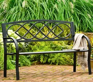 PLOW & HEARTH Celtic Knot Garden Bench