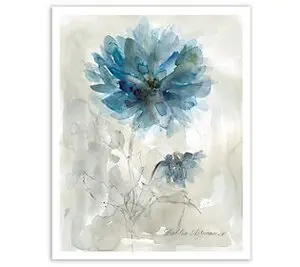 COURTSIDE MARKET Blue Flower I 16x20 Canvas Wal L Art - One-color
