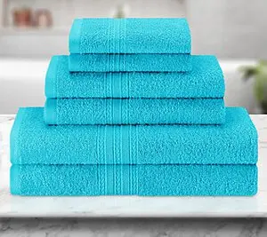 SUPERIOR Cotton 6-piece Solid Absorbent Towel S Et - One-color