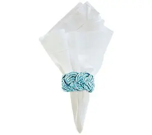 VALERIE PARR HILL Braided Napkin Ring Set Of 6 Valerie - One-color