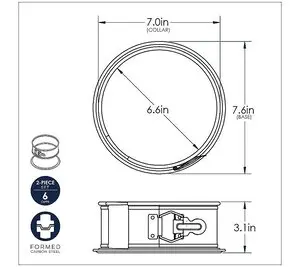 NORDICWARE 7' Spring Form Pan