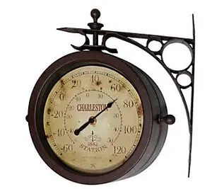 INFINITY Two Sided Charleston Clock/thermometer Infin Ity
