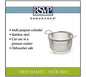RSVP Endurance Wide-rim Mesh Basket
