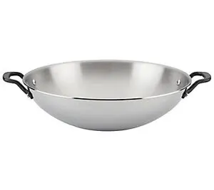KITCHENAID 5-ply Clad Stainless Steel 15-inch Wok - Silver