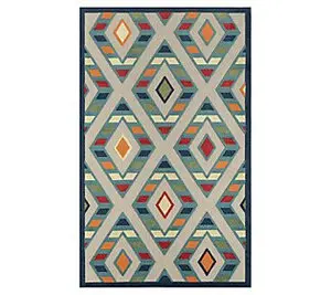 OX BAY TRADING CO. Ox Bay Diamond 2' X 3' Indoor Outdoor Area Rug - One-color