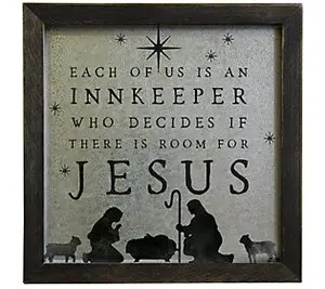 SINCERE SURROUNDINGS Room For Jesus Rustic Frame By - One-color
