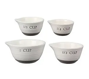 YOUNG'S INC. Set Of 4 Ceramic Measuring Cups - One-color