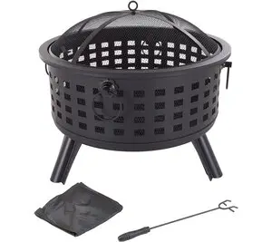 PURE GARDEN 26' Round Metal Fire Pit - One-color