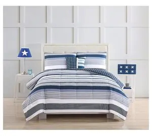 MY WORLD Mason Stripe Twin Comforter Set - One-color