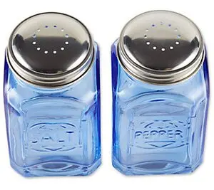 RSVP Retro Glass Salt & Pepper Shaker Set