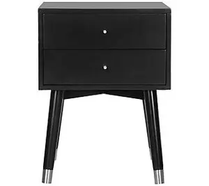 SAFAVIEH Lyla Mid Century Retro Gold/silver Cap Nightstand - One-color