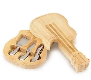 PICNIC TIME Guitar Cheese Cutting Board & Tools Set